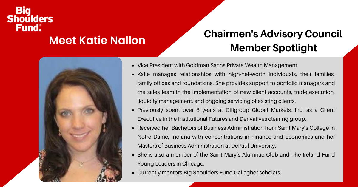 CAC Spotlight Katie Nallon – Big Shoulders Fund