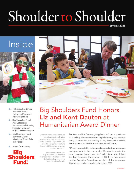 Shoulder to Shoulder Spring 2025_Cover – Big Shoulders Fund